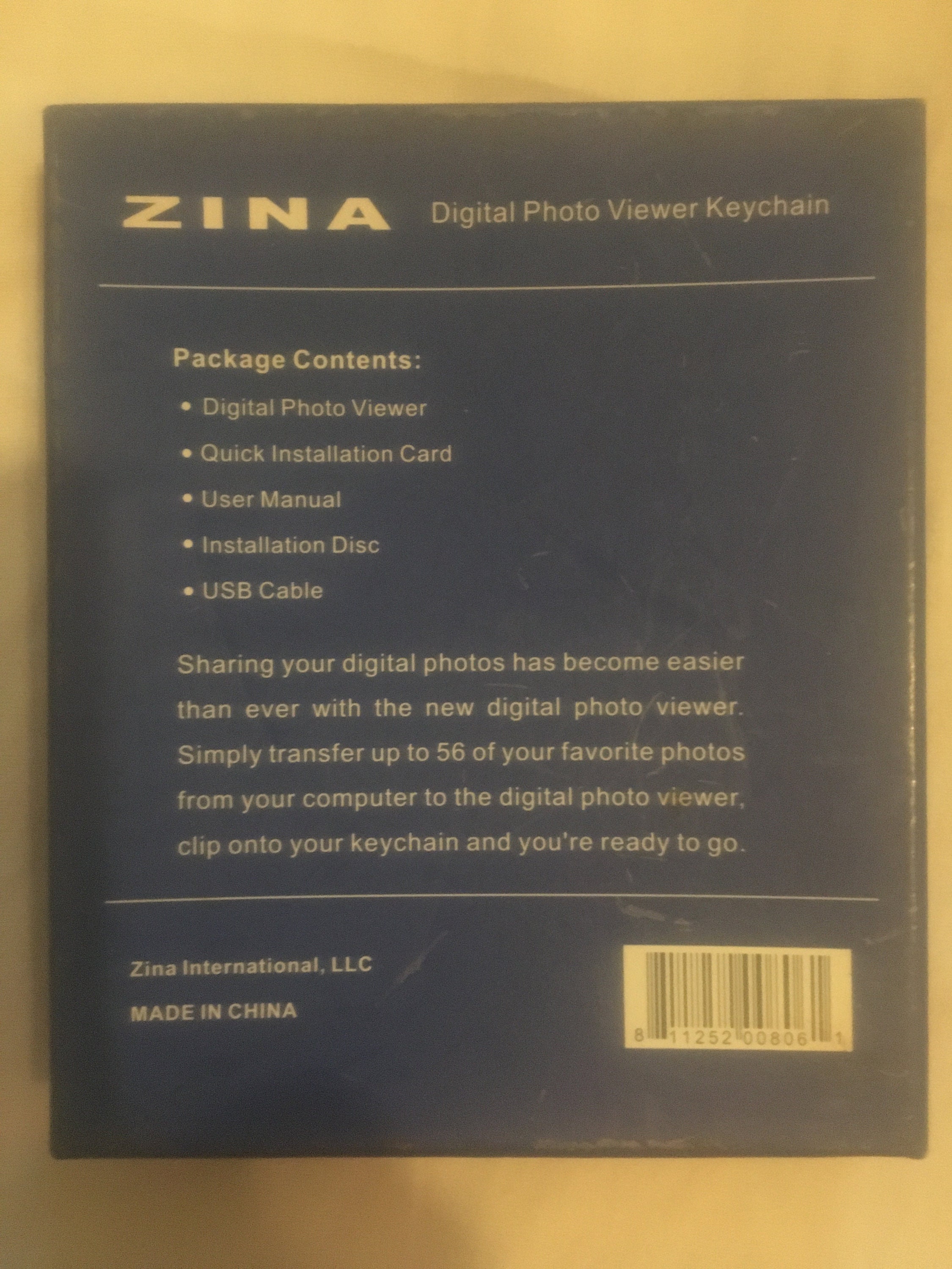 ZINA Digital Photo Viewer 1 LCD Mini-Pantalla y Llavero - Etsy España