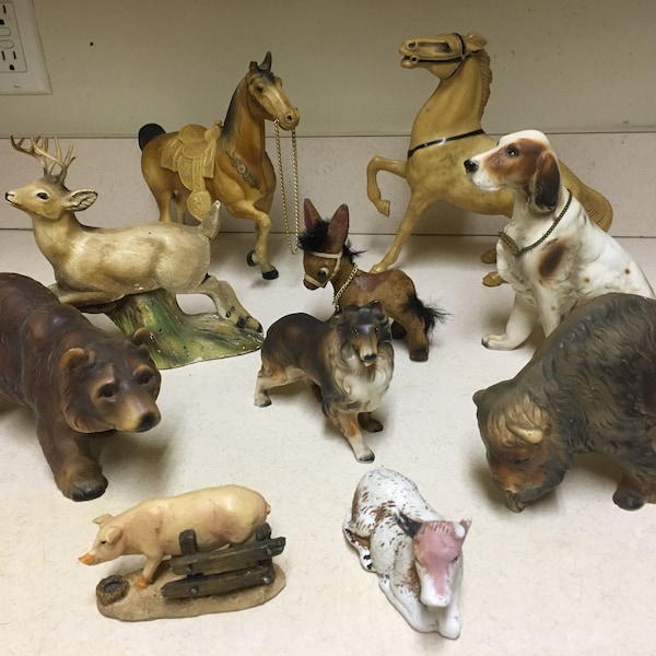 Animal Figurines - Etsy