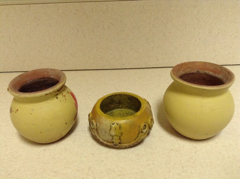 Olla Mini-size Pottery Vessels 3 Olla Polychrome Pottery Vessels Native ...