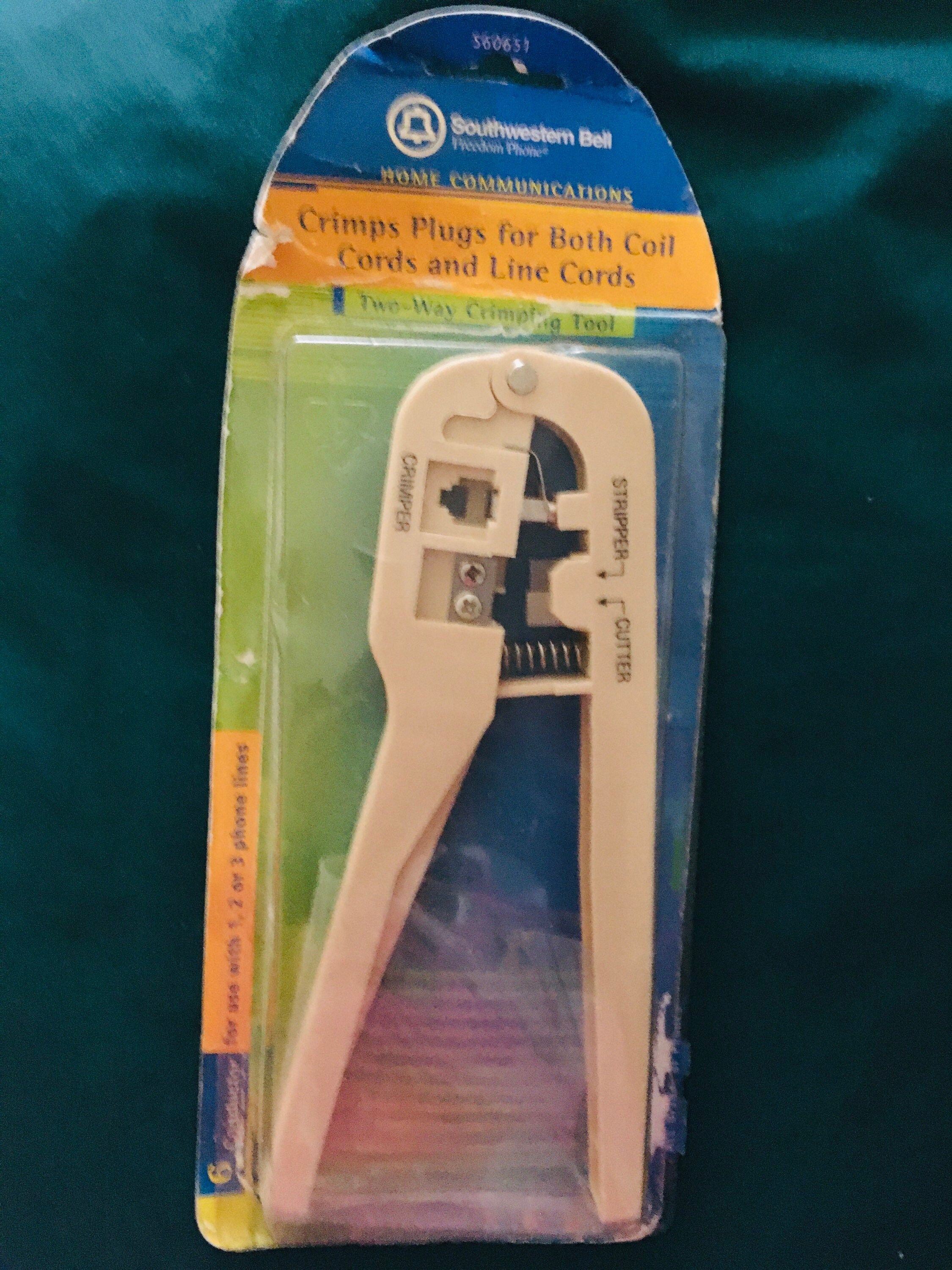 Crimps 2-way Crimping Tool for Coil & Line Cords Vintage Tool - Etsy