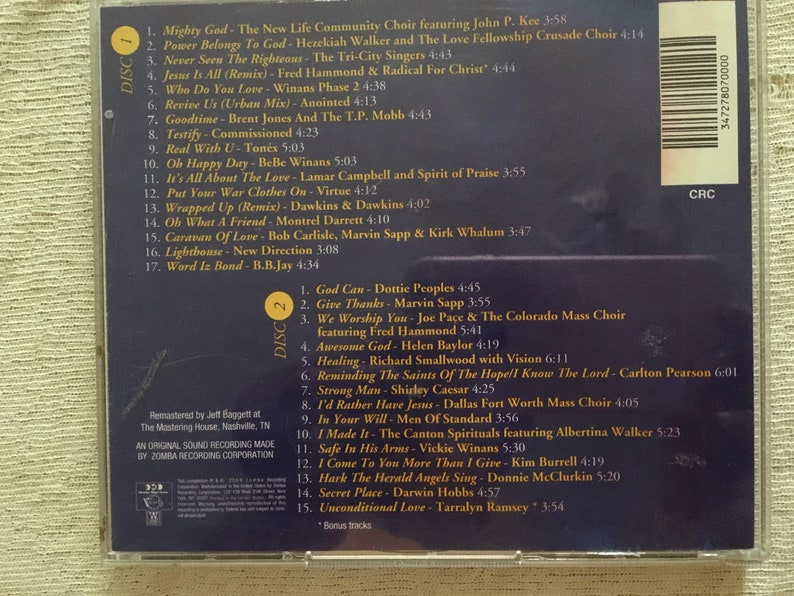 Wow Gospel 2000 the Years 30 Top Gospel Artists and Songs - Etsy