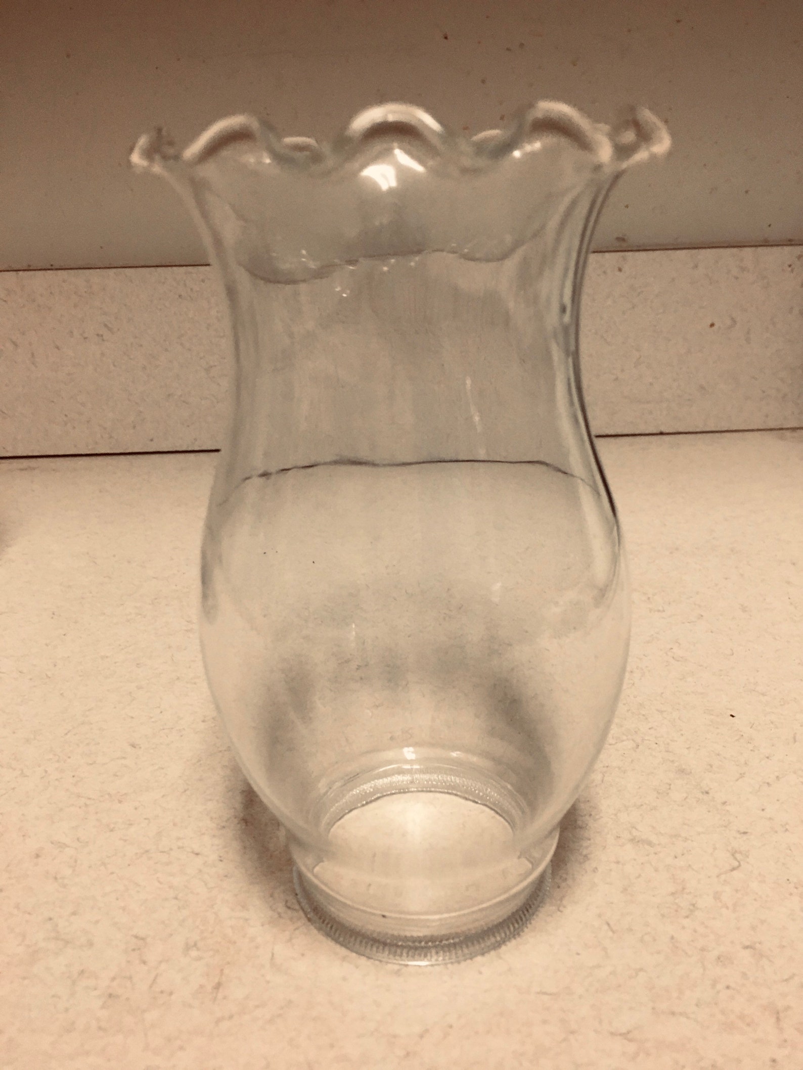 Elegant 12tall Fancy Hurricane Oil Lamp Clear Glass With - Etsy