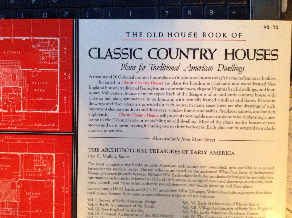 Classic Country Houses the Old House Book Compiled by Lawrence | Etsy