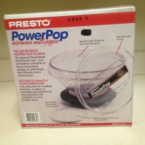 Presto Powerpop Microwave Multi-popper #04830 Orville Redenbacher ...