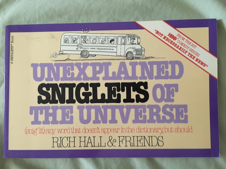 Sniglets any Word That Does'nt Appear in the Dictionary - Etsy