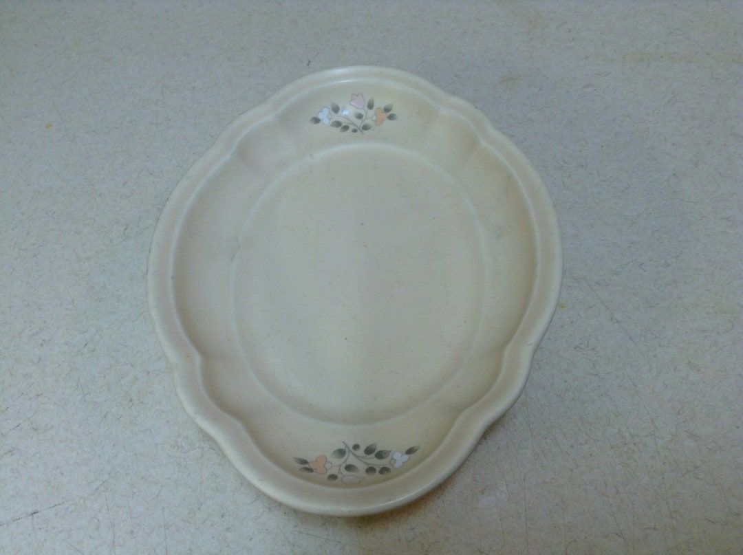 Pfaltzgraff Remembrance Heirloom Au Gratin Dish Vintage Beige Floral ...