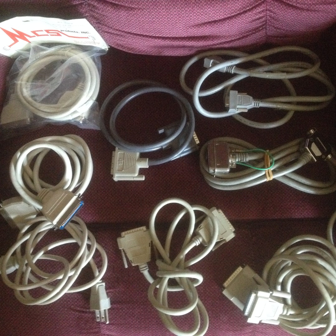 Electronic Computer Cables and Power Cords 3 -prongs, Male & Female ...