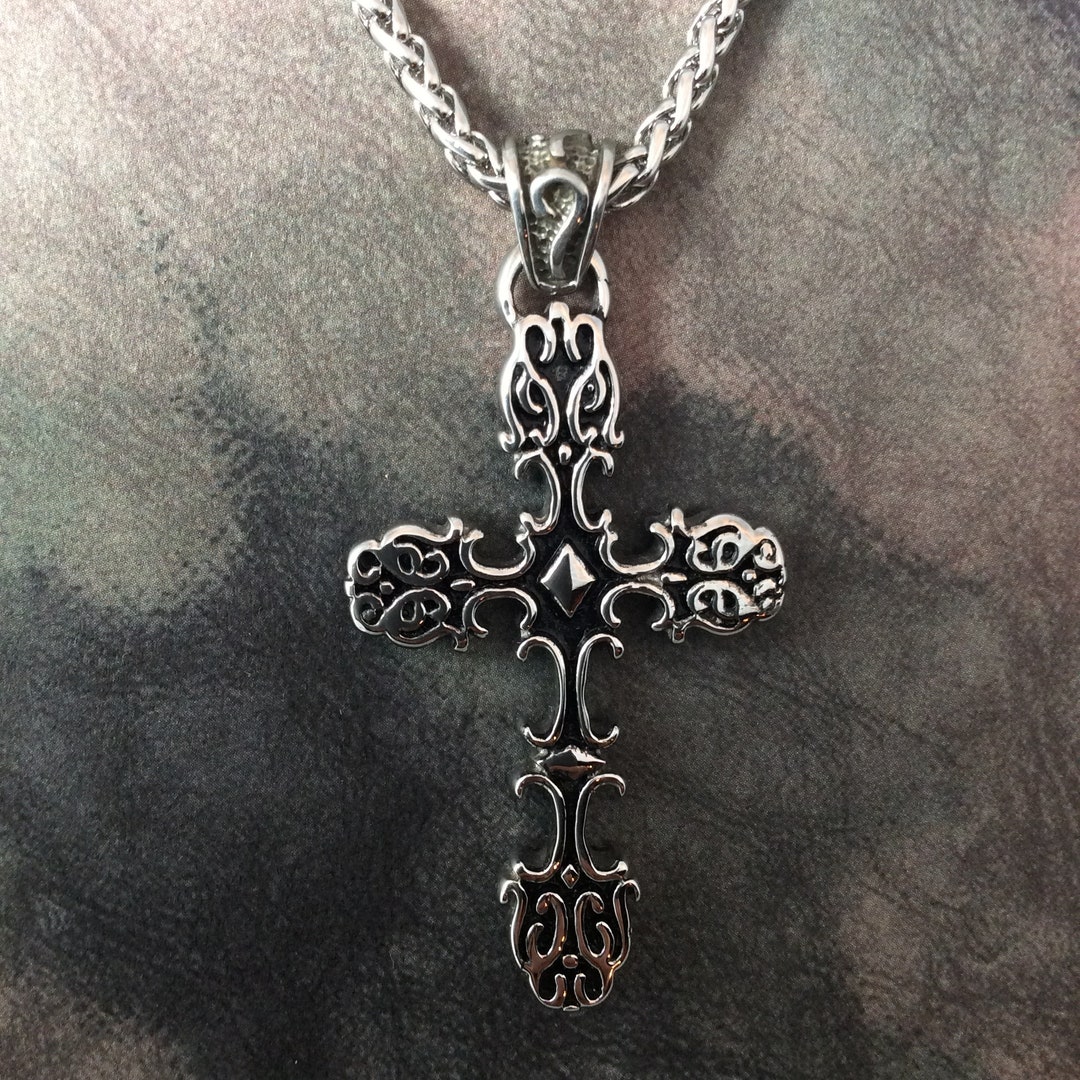 Etched Cross - Etsy