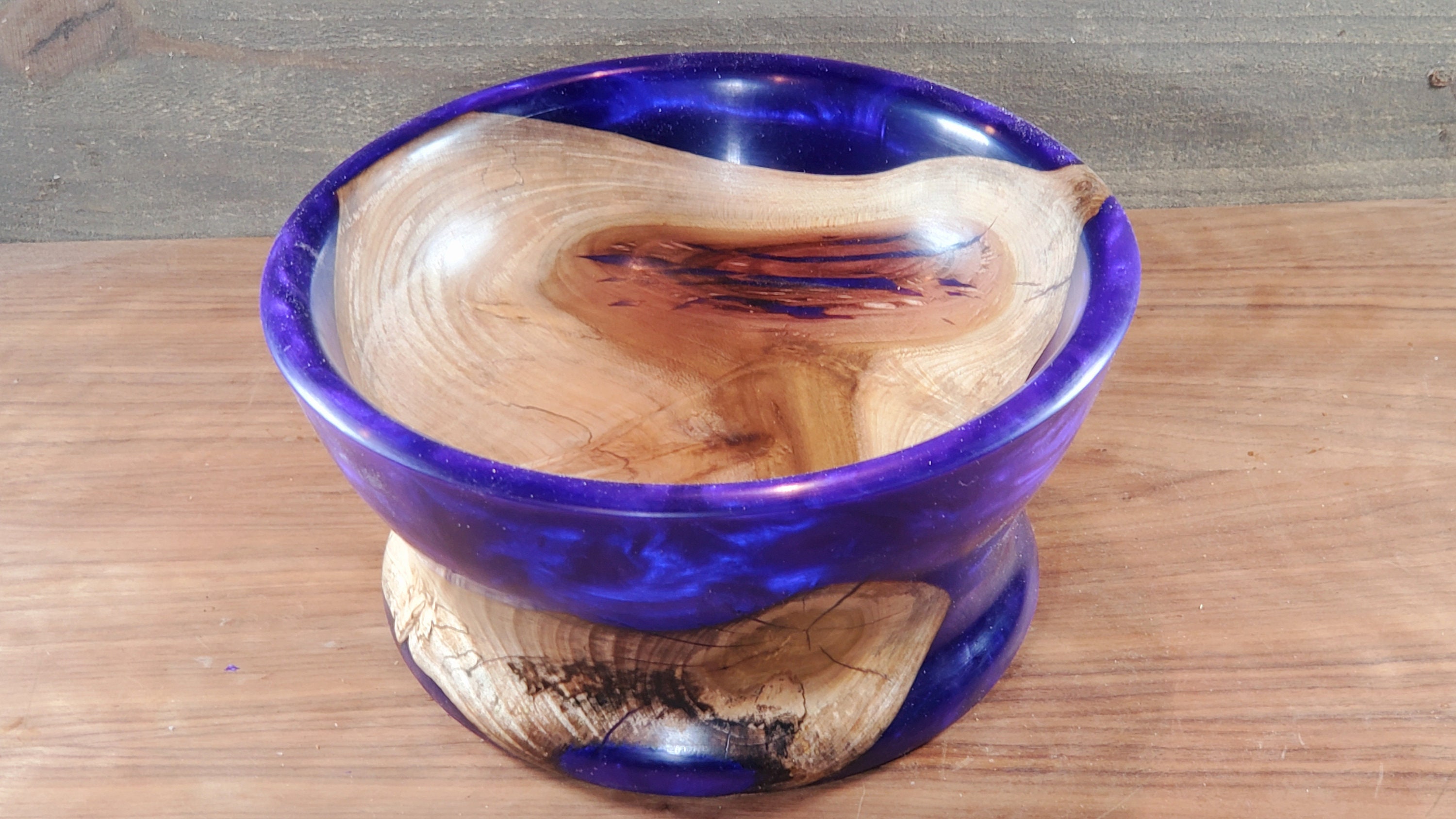 Purple Resin Maple Bowl, - Etsy