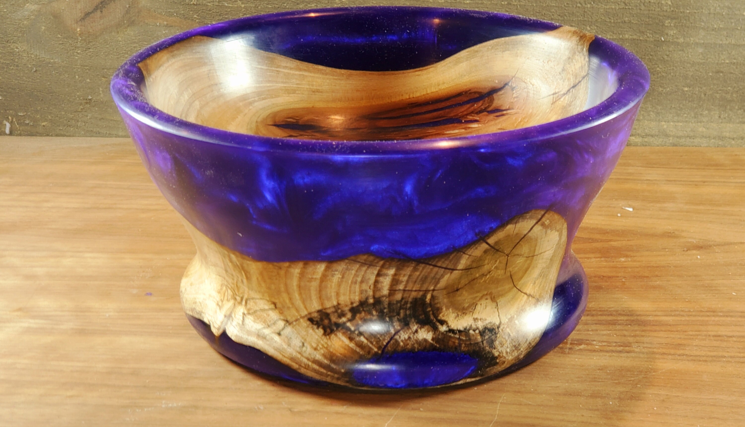 Purple Resin Maple Bowl, - Etsy