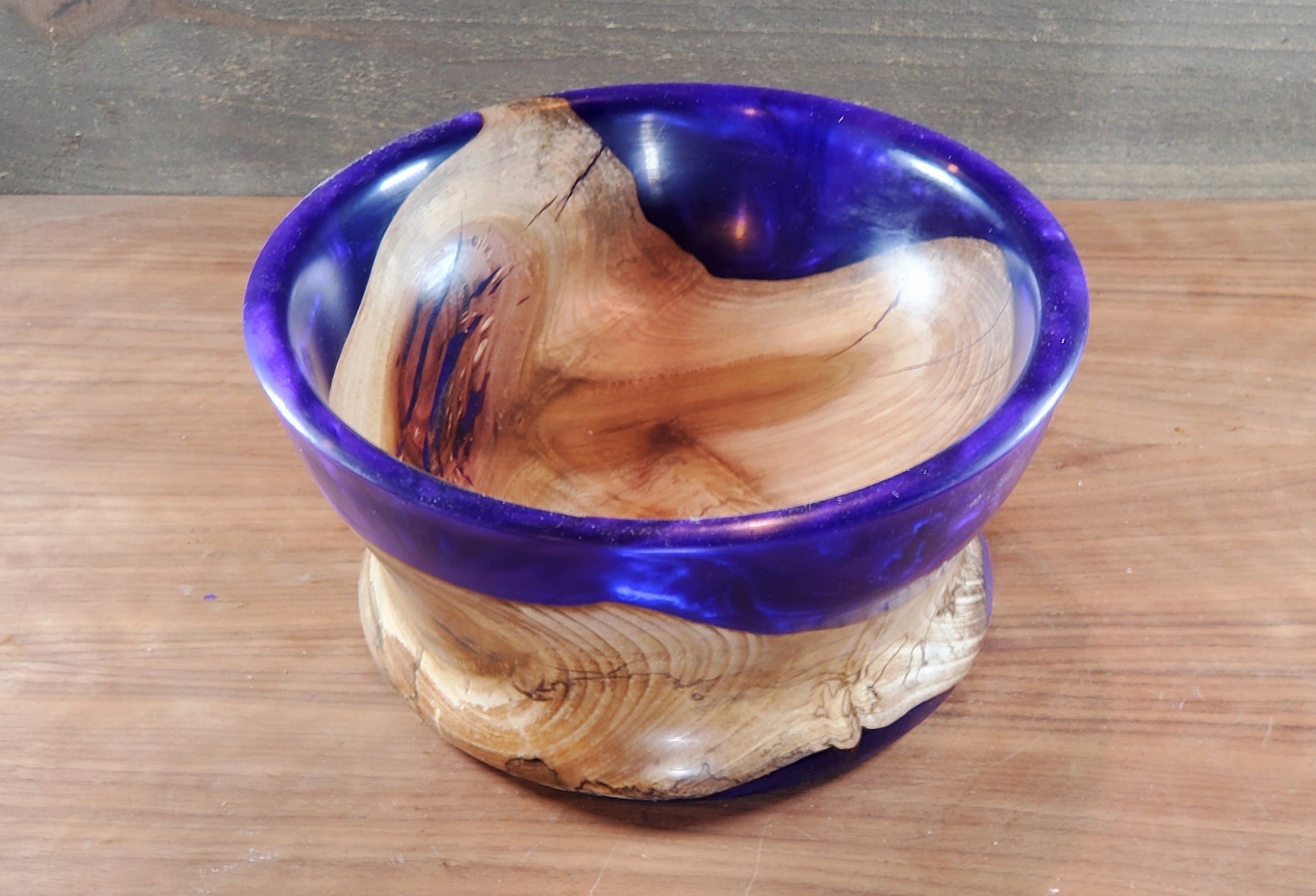 Purple Resin Maple Bowl, - Etsy