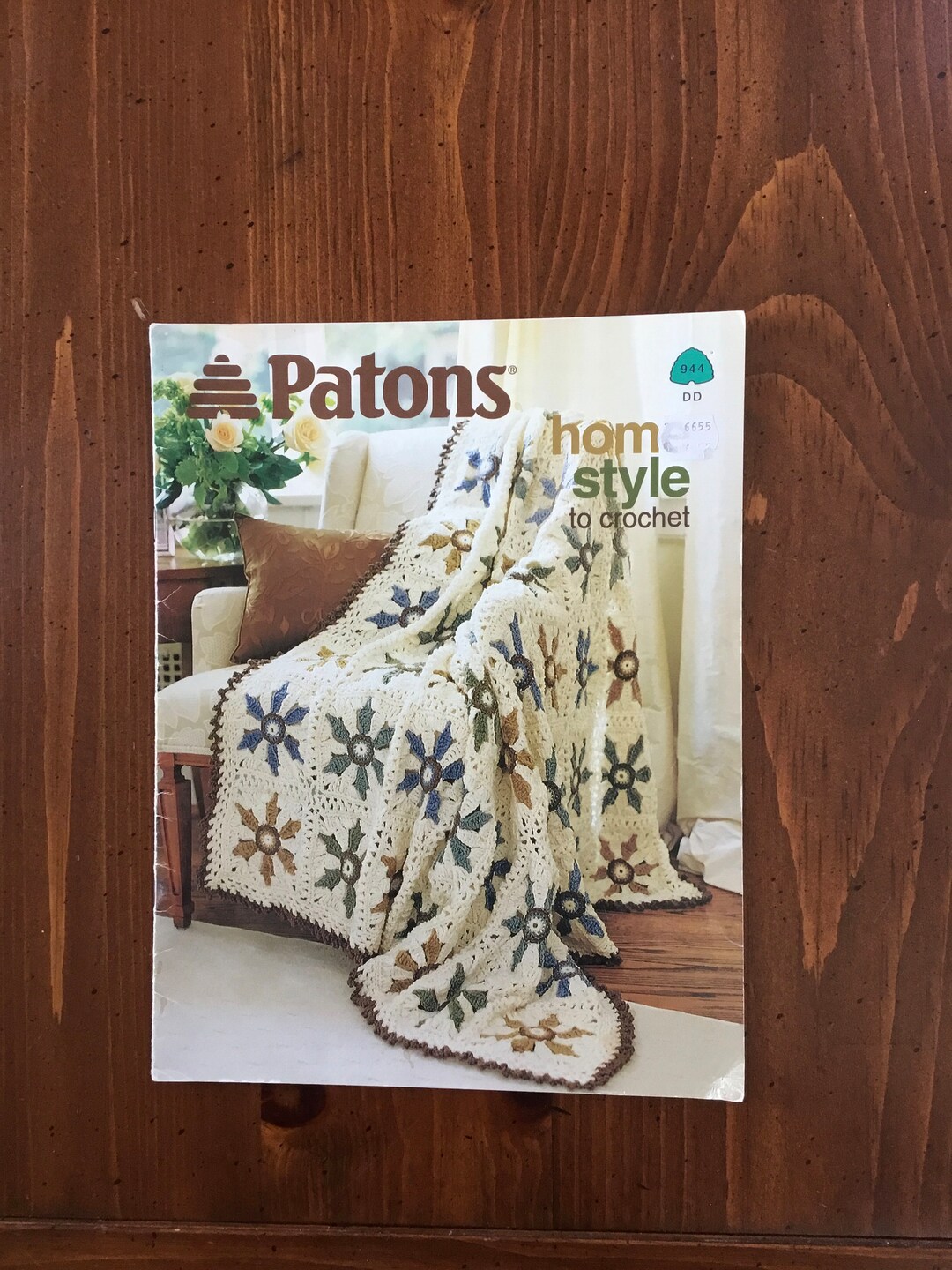 VINTAGE Knitting Crochet Blanket Pattern Book //patins Home - Etsy