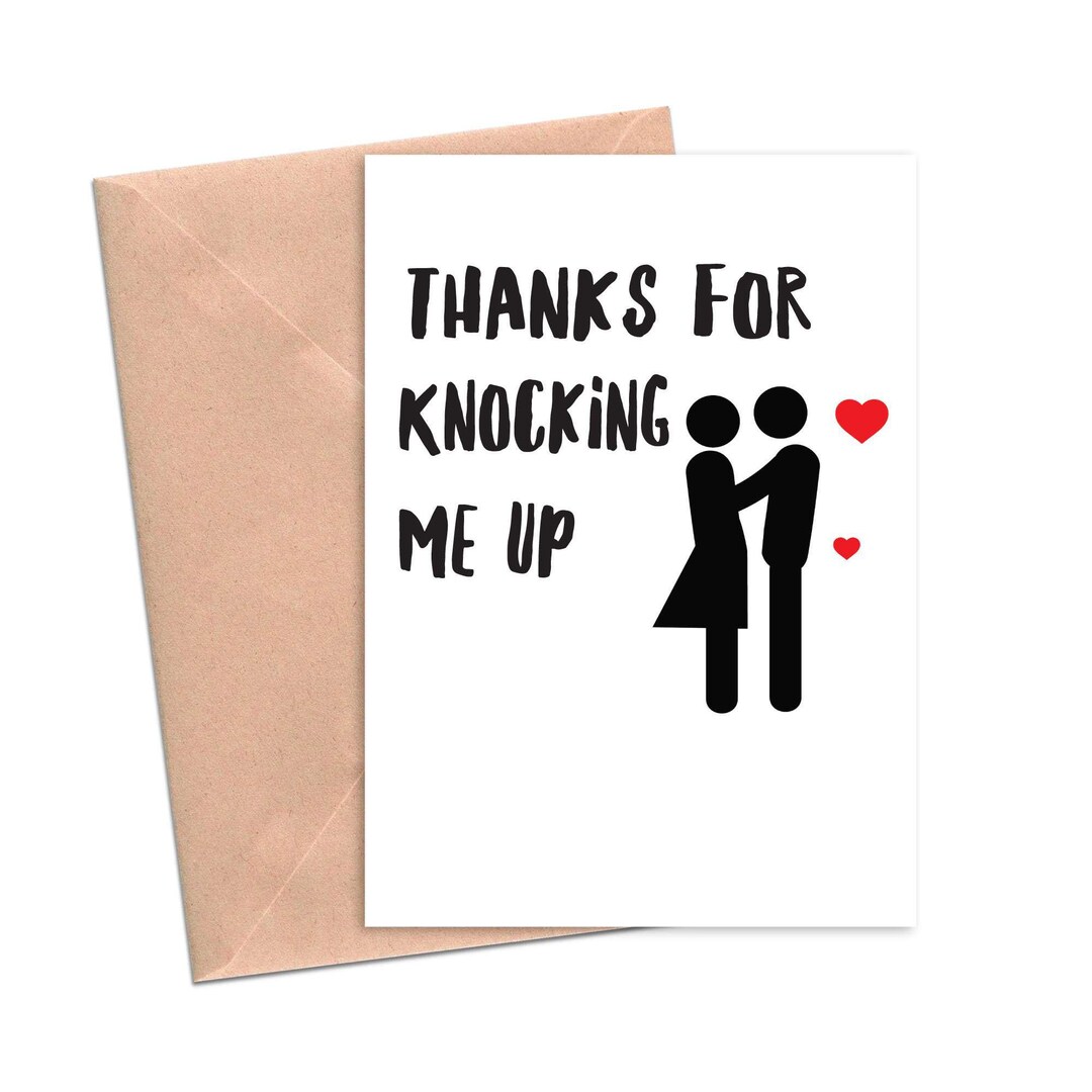 Thanks for Knocking Me up Funny Husband Father's Day Card - Etsy