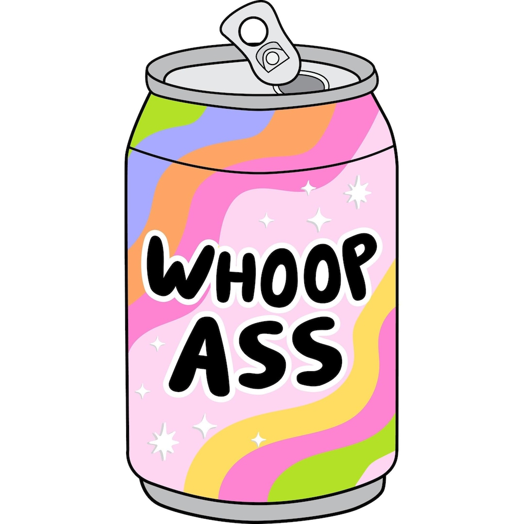 Whoop Ass Funny Sticker - Etsy