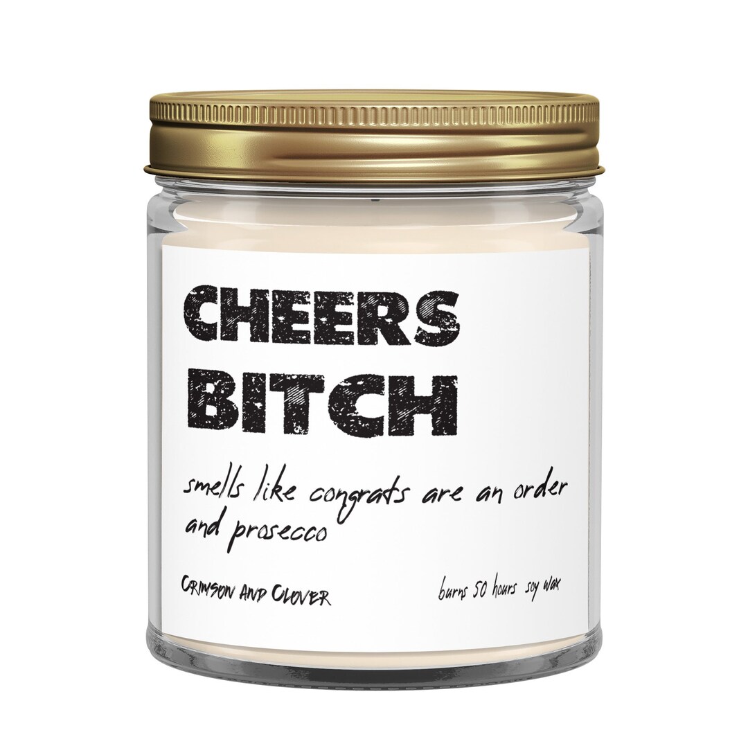 Funny Candle Cheers Bitch Prosecco Candle - Etsy