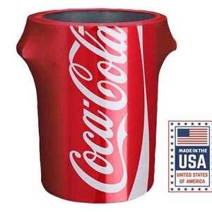 Logo Trash Can Cover & Custom Printed Water Drum Covers, All Sizes ...