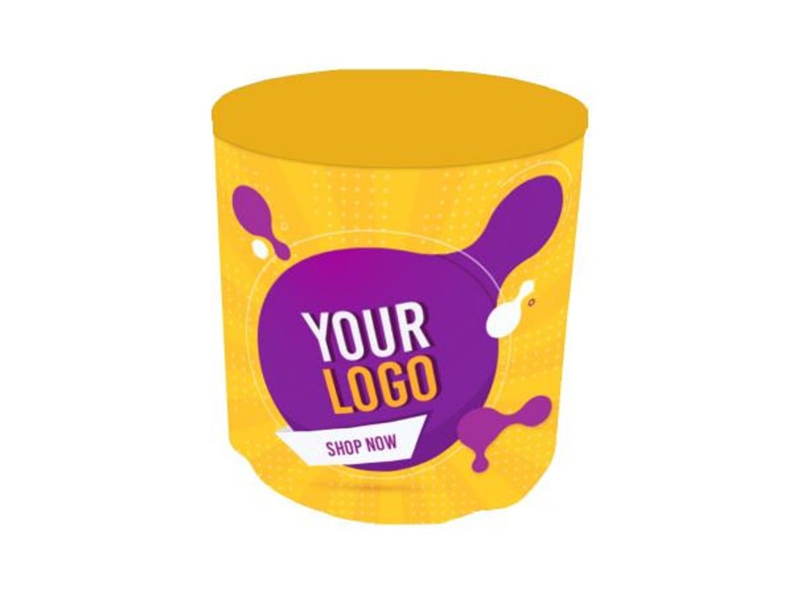 Logo Round Fitted Tablecloth Poly Round Fitted Table Cover - Etsy