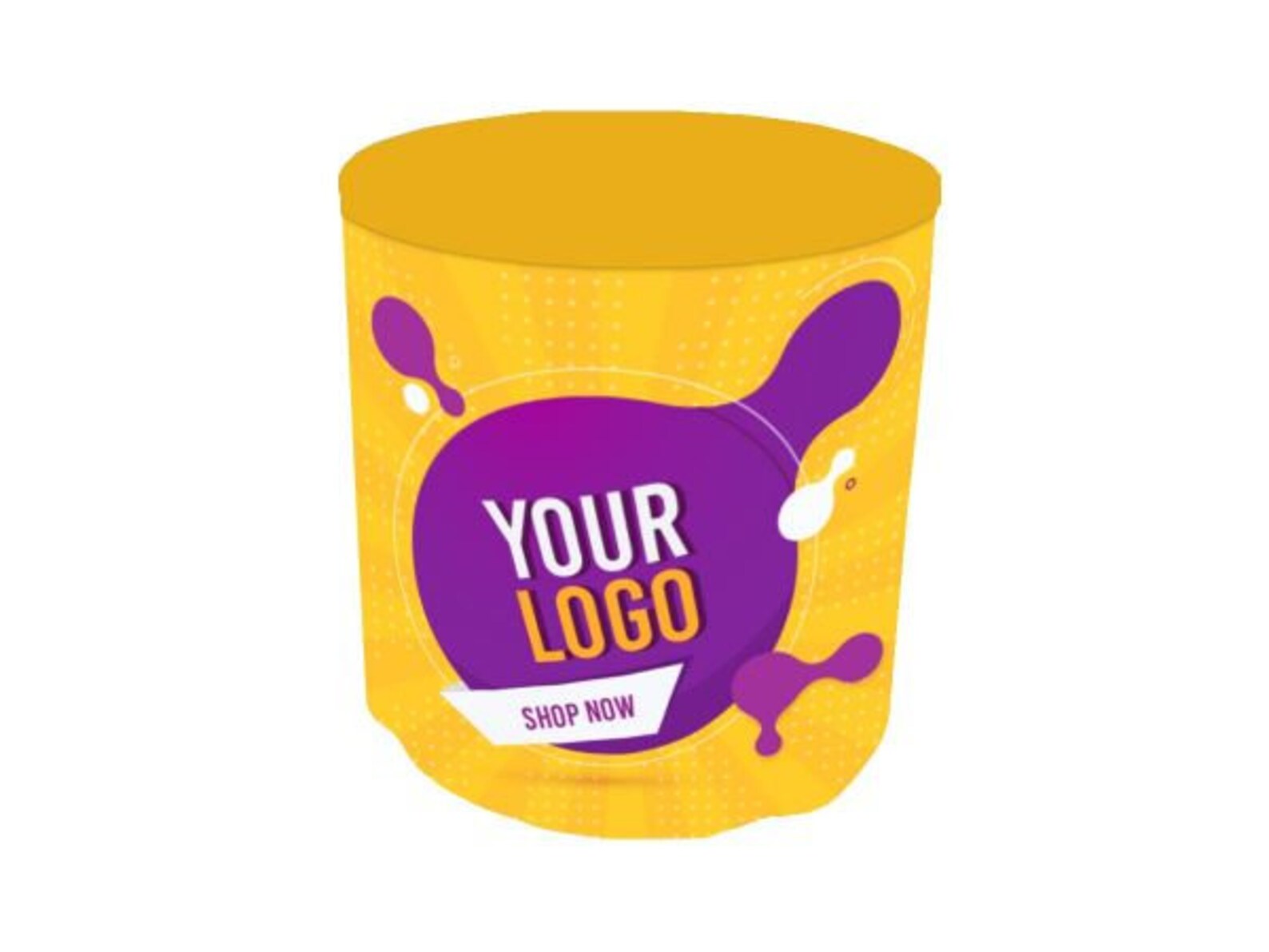 Logo Round Fitted Tablecloth Poly Round Fitted Table Cover - Etsy