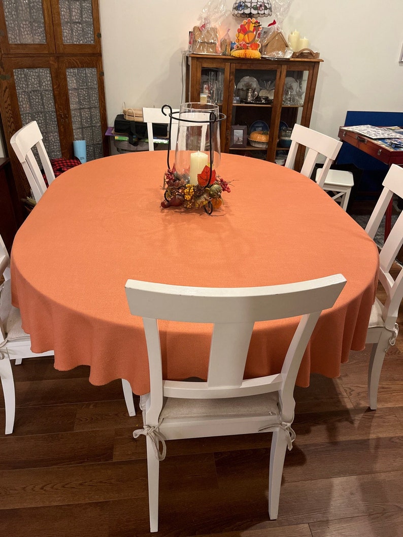Orange, Burnt Orange Tablecloth, Fall Tablecloth Colors, 24 Autumn ...