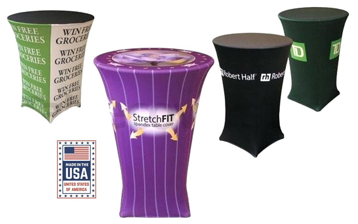 Round Spandex Tablecloth With Logo All Size Round Printed - Etsy