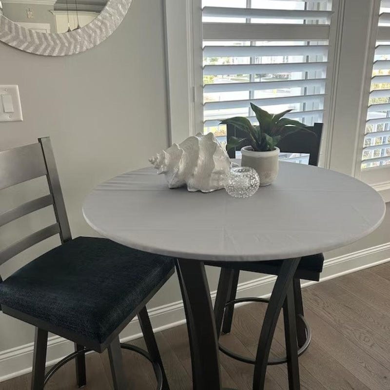 Round Linen Tablecloth Pink - Etsy
