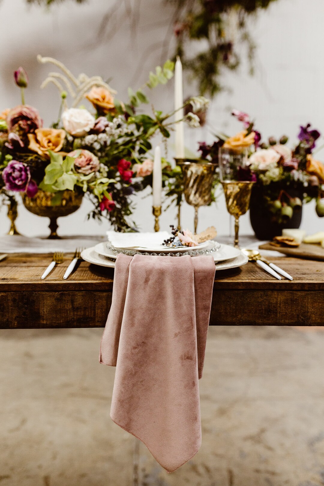 Luxurious Velvet Napkins, Wedding Napkins, 36 Colors - Etsy