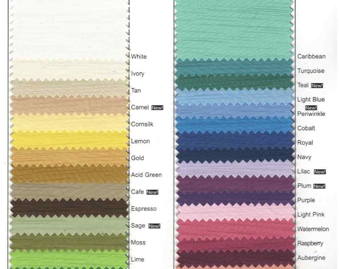 Polyester Tablecloth Napkins Color Swatch Card With All Poly | Etsy