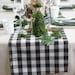 Gingham Table Runner, Checkered Table Runner 13" X 108" 5 Colors ...
