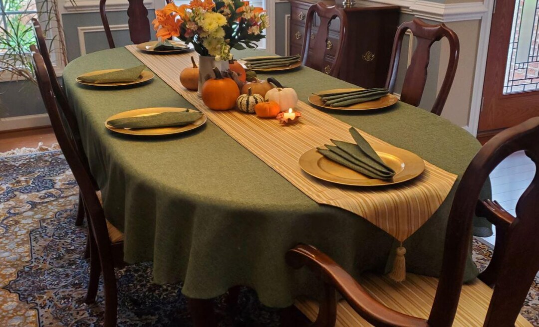 English Table Linen, All Sizes Including Oval Tablecloth - Etsy