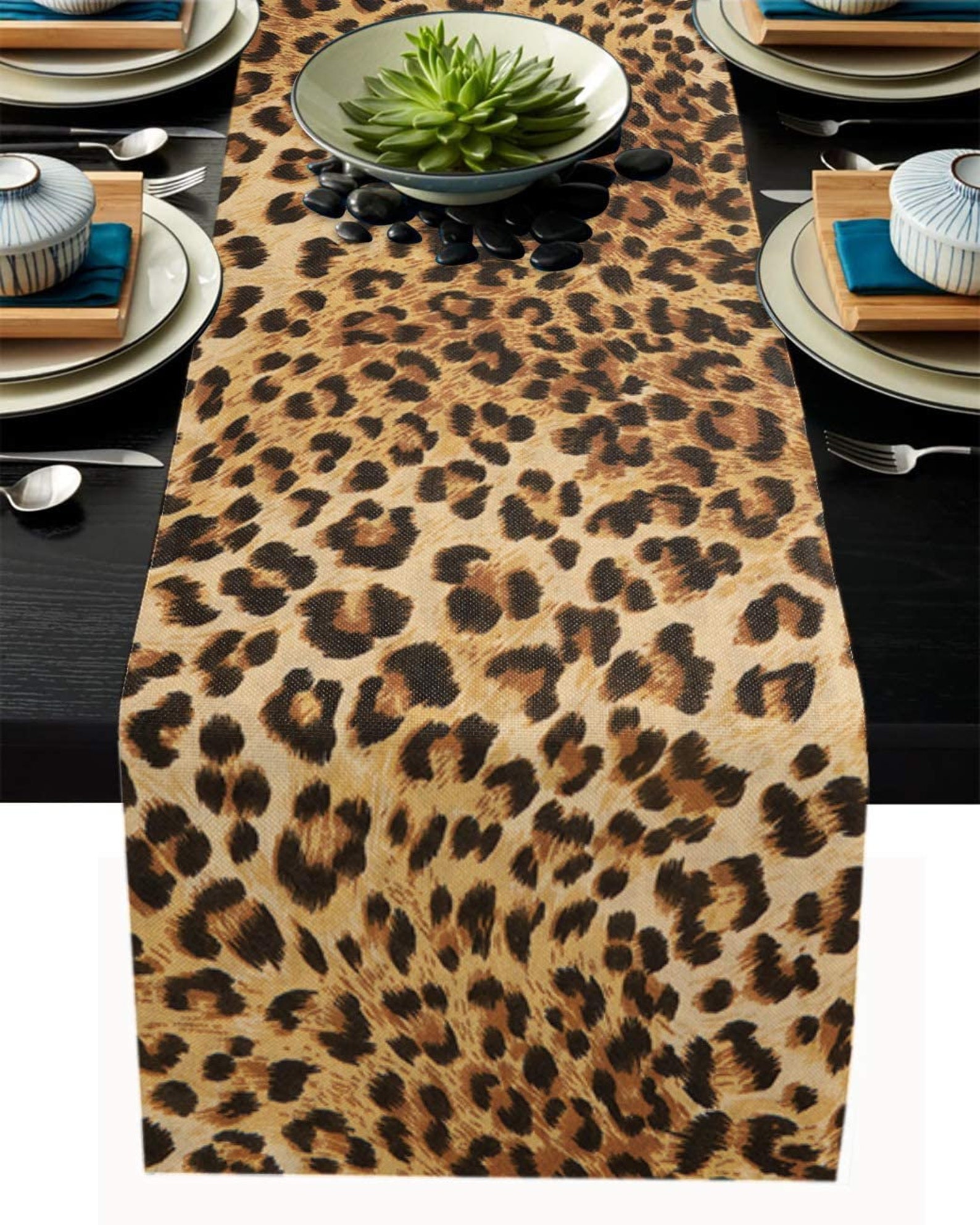 Leopard Print Table Runner Cheetah Table Runner Safari - Etsy