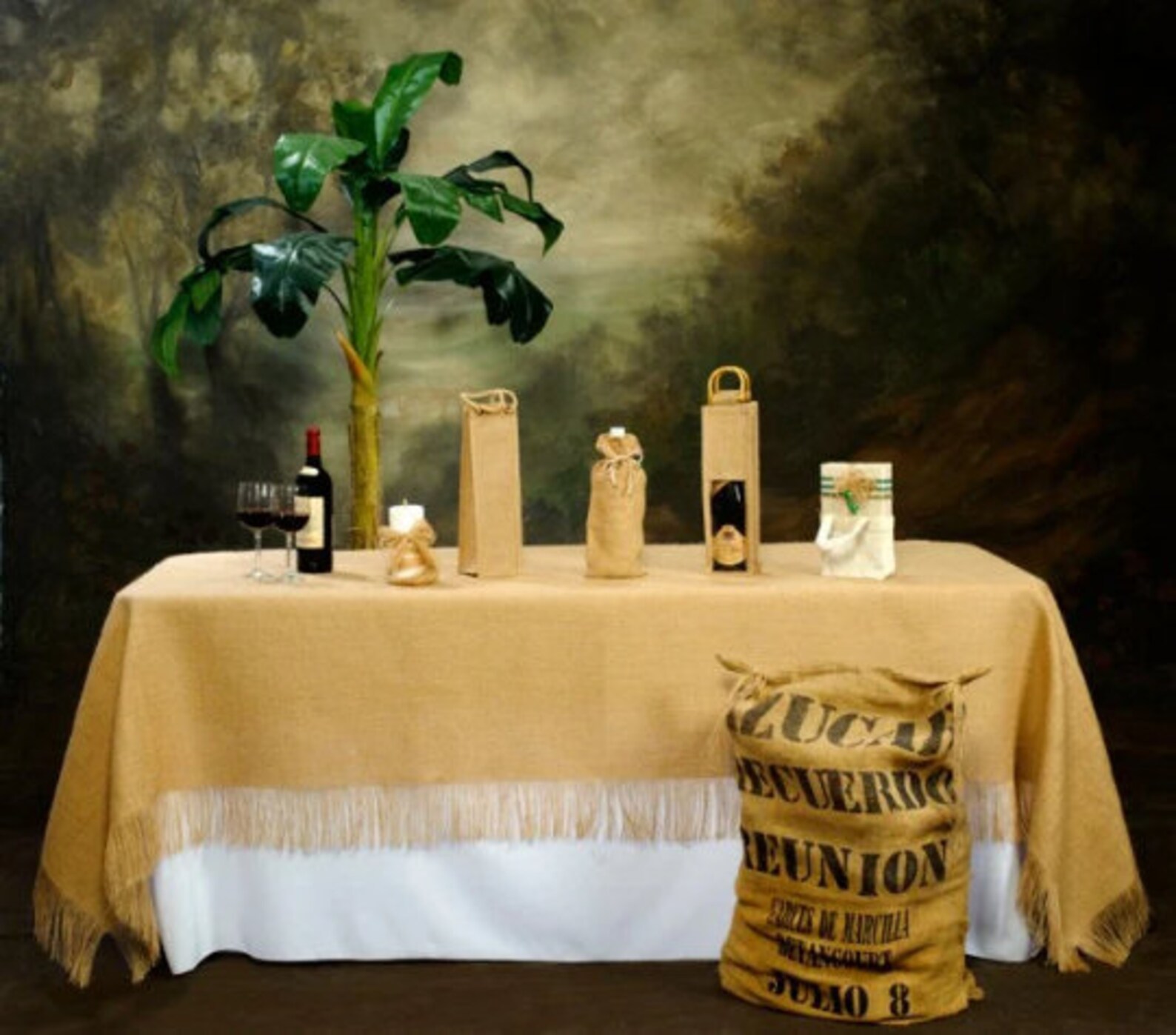 Burlap Tablecloth & Burlap Napkins With Fringe or Without - Etsy