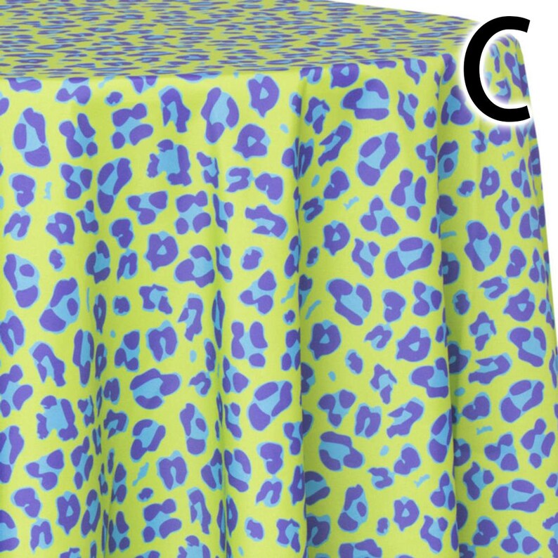 Leopard Print Tablecloth Cheetah Tablecloth All Sizes - Etsy