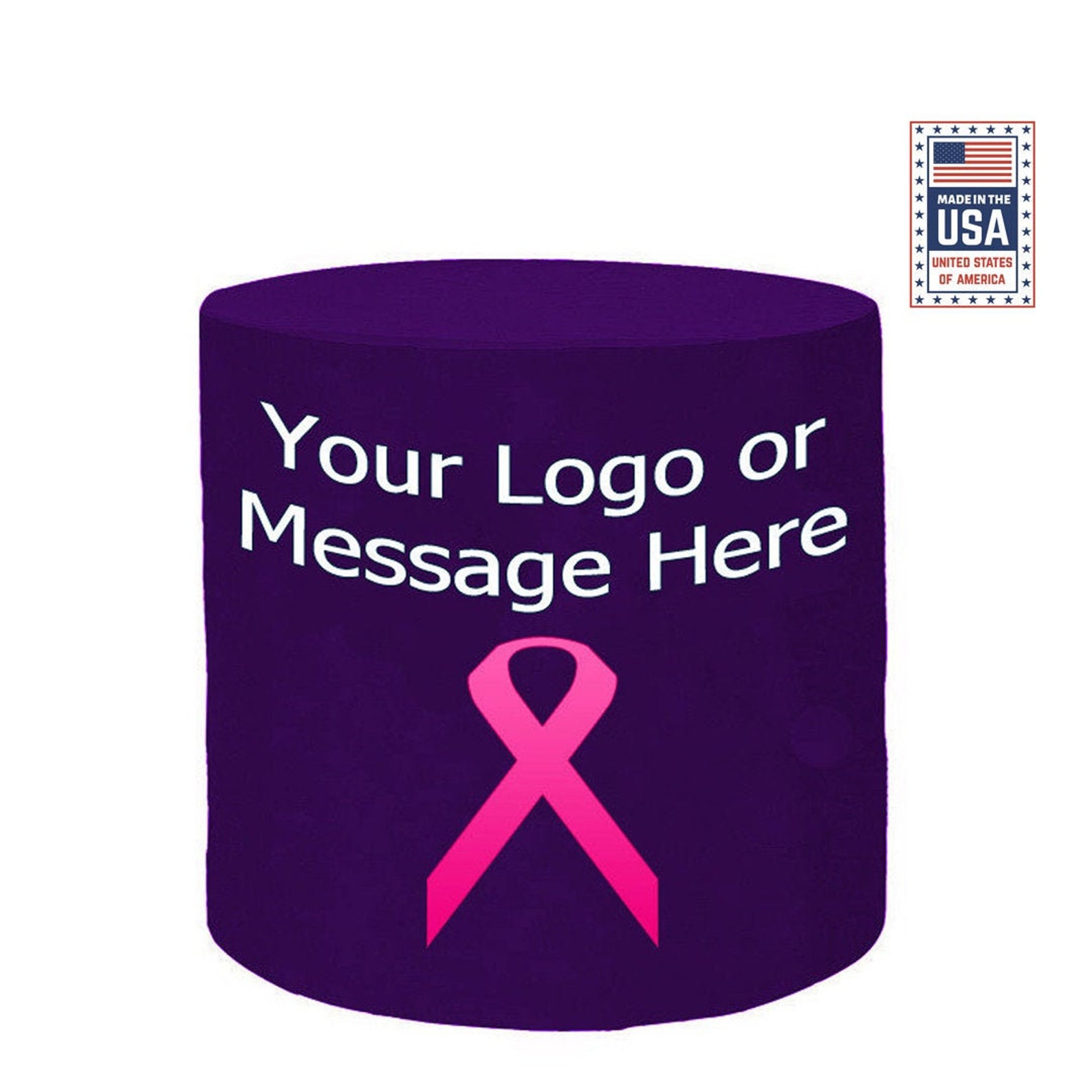 Logo Round Fitted Tablecloth Poly Round Fitted Table Cover | Etsy