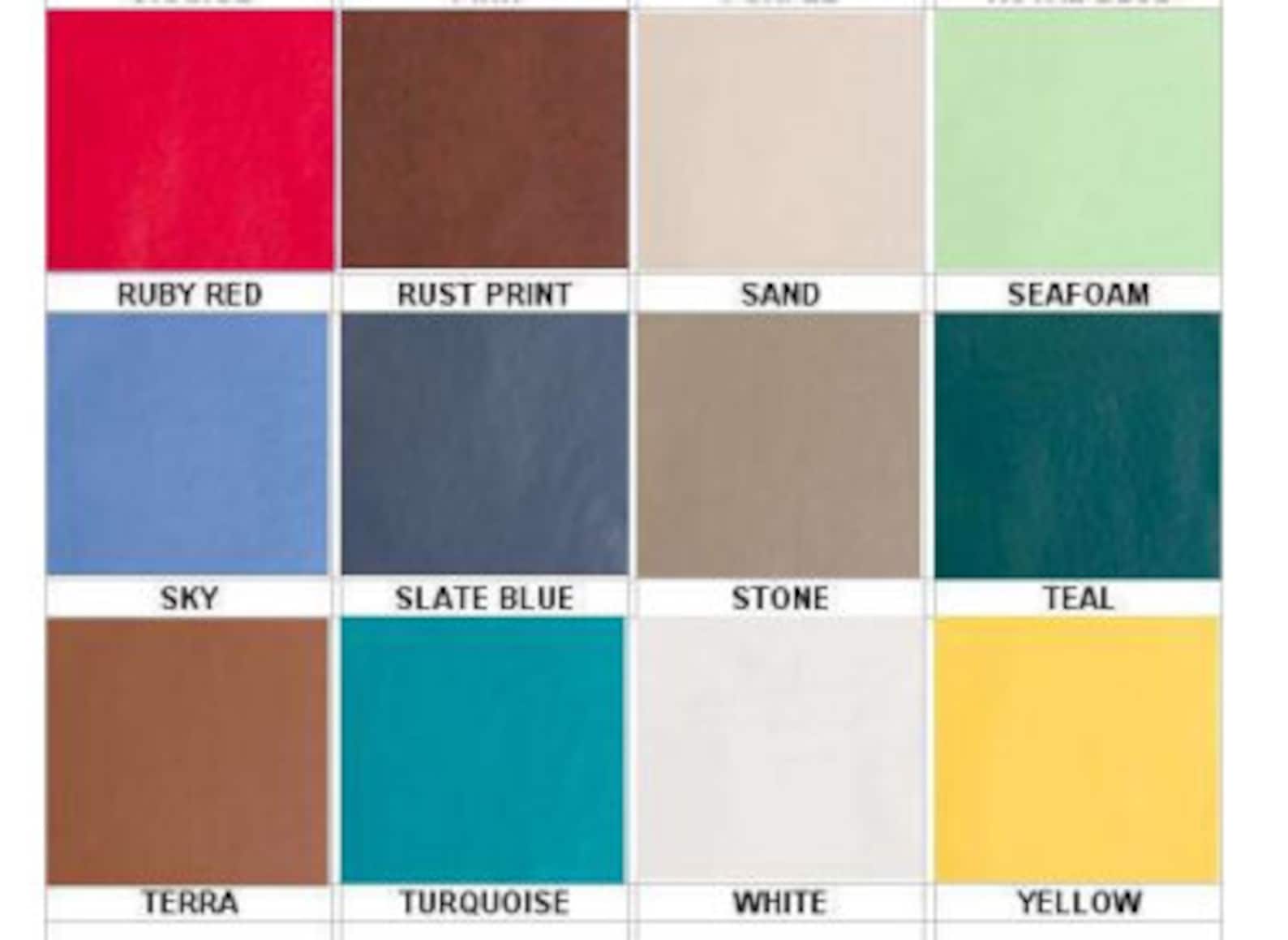 Rectangular & Square Fitted Vinyl Tablecloth 41 Colors - Etsy