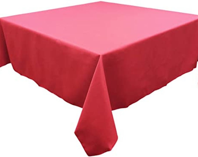 54 X 54-inch Seamless Black Rectangular Polyester Tablecloth for ...