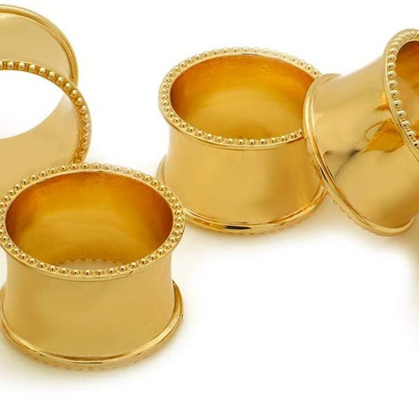 Gold Napkin Ring - Etsy