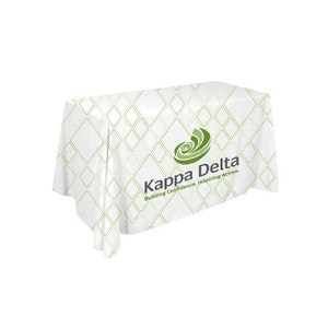 4' Logo Tablecloth, Custom Print Table Cover, All Over Print Design or ...