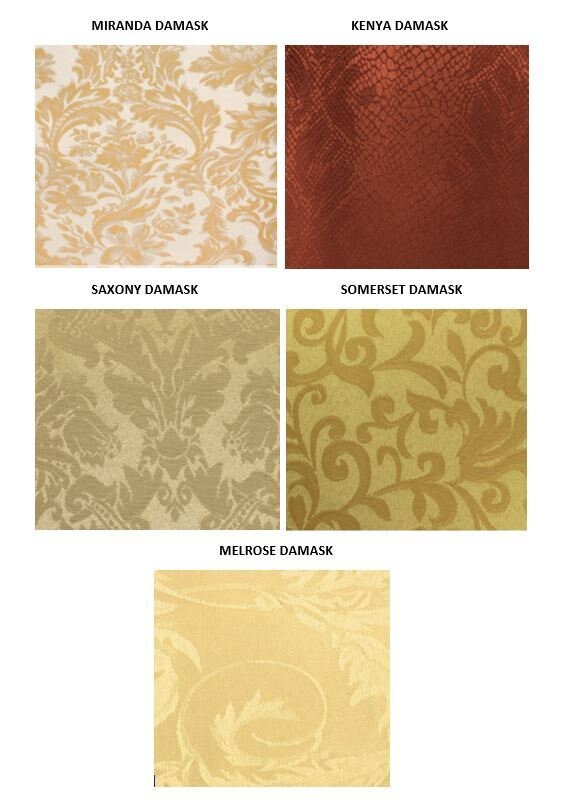 Damask Round Fitted Tablecloth, Elastic Table Covers, Table Toppers, 36 ...