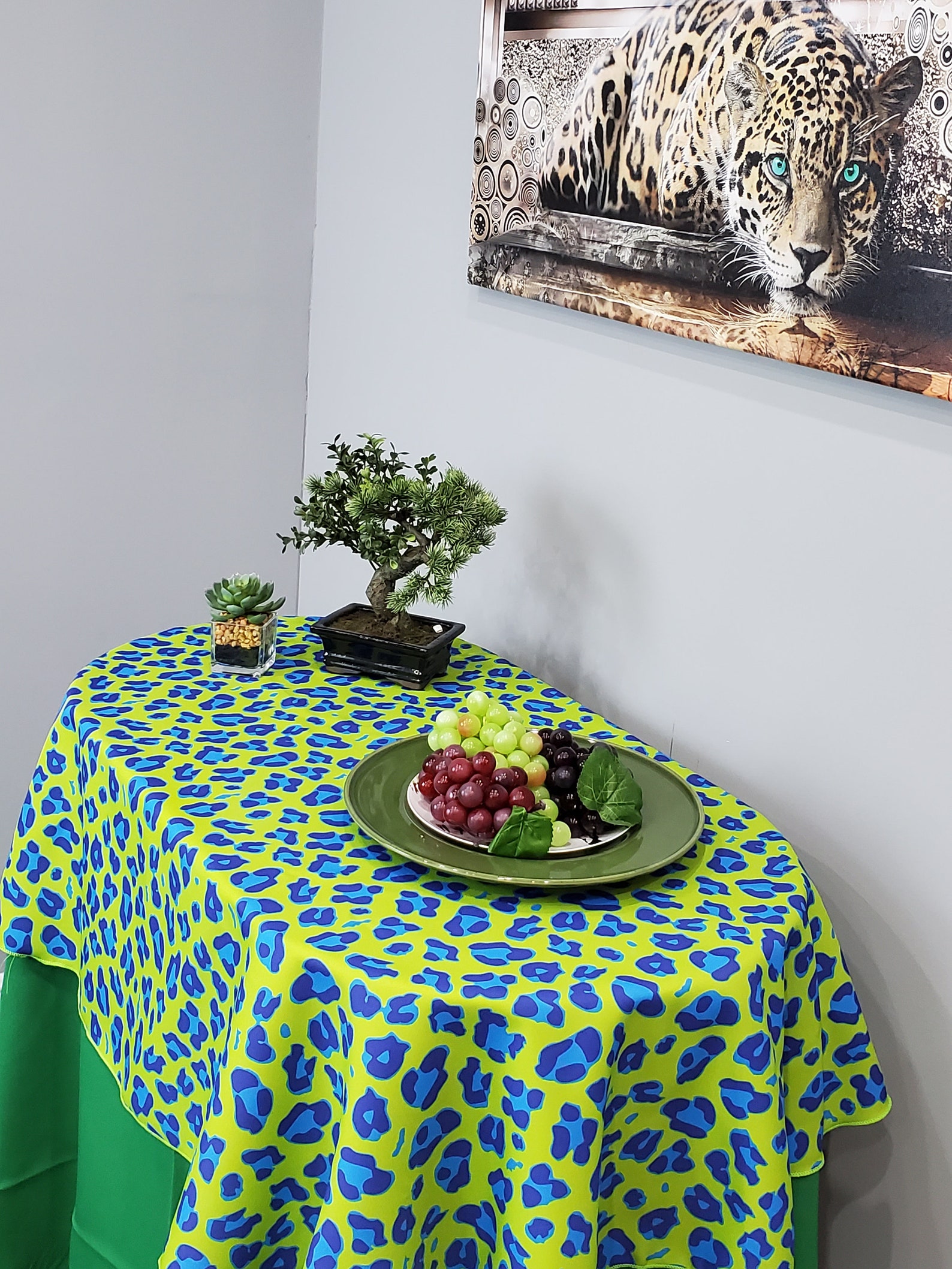 Leopard Print Tablecloth Cheetah Tablecloth All Sizes - Etsy