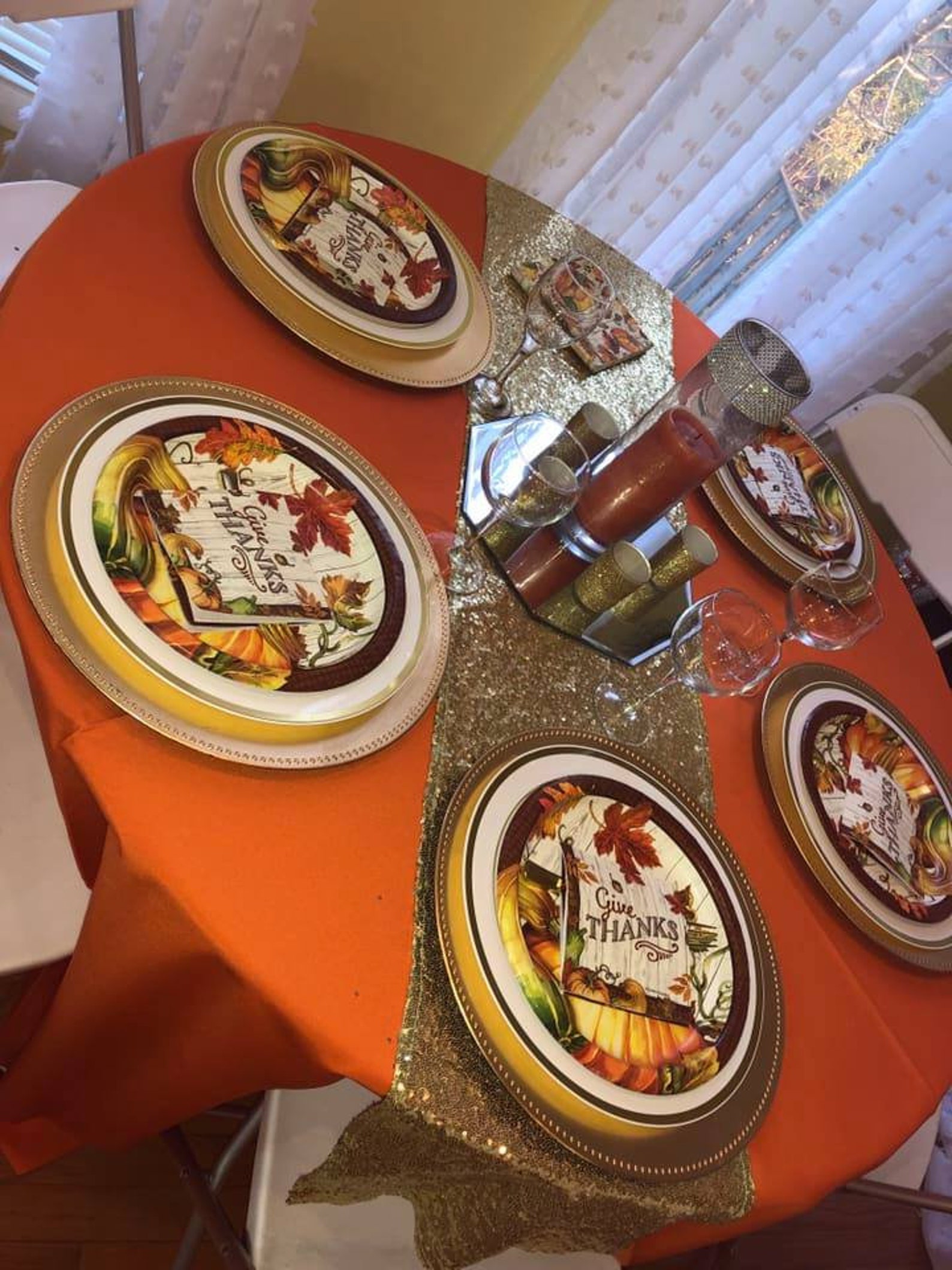 Orange Burnt Orange Tablecloth Fall Tablecloth Colors All | Etsy