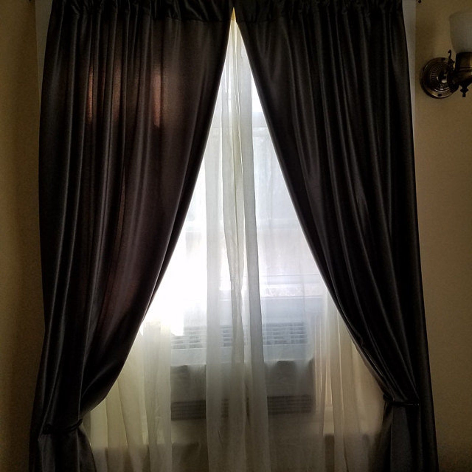 Velvet Curtains Velvet Drapes 40 Colors Top Rod Pocket | Etsy
