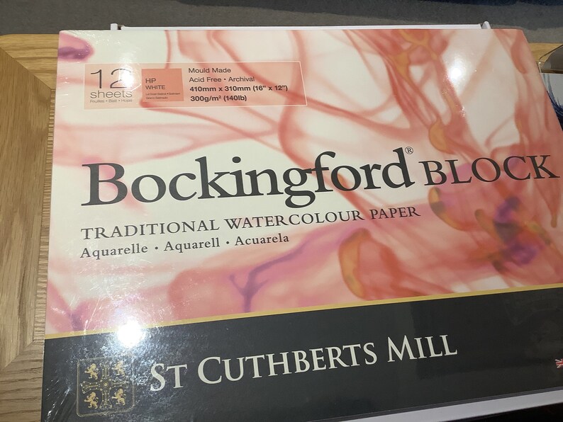 Bockingford Watercolour Block 140lb / 300gms 12 X 16 305mm X - Etsy