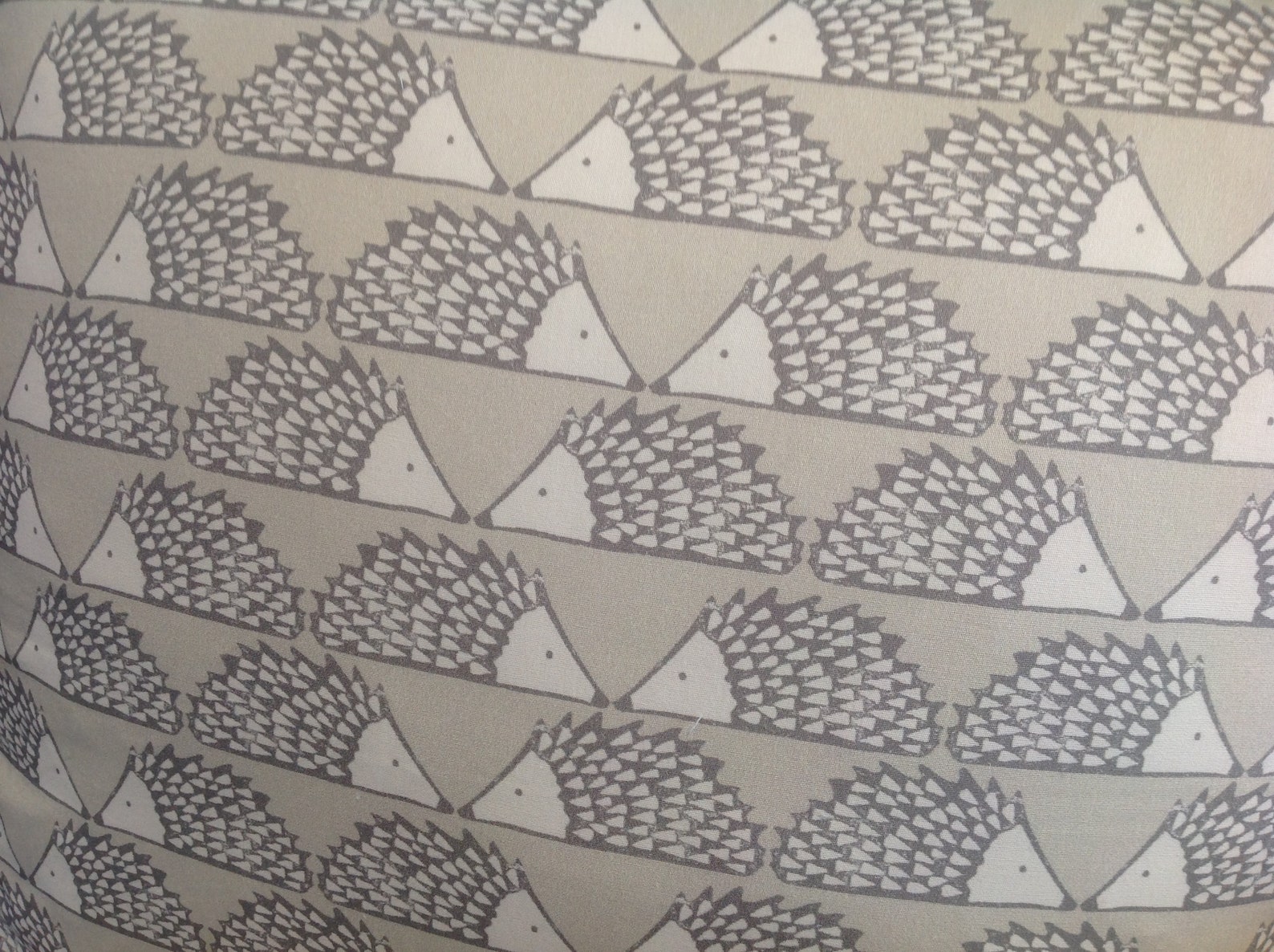 Handmade Grey Spike the Hedgehog Fabric Zipped Scatter Cushion - Etsy UK