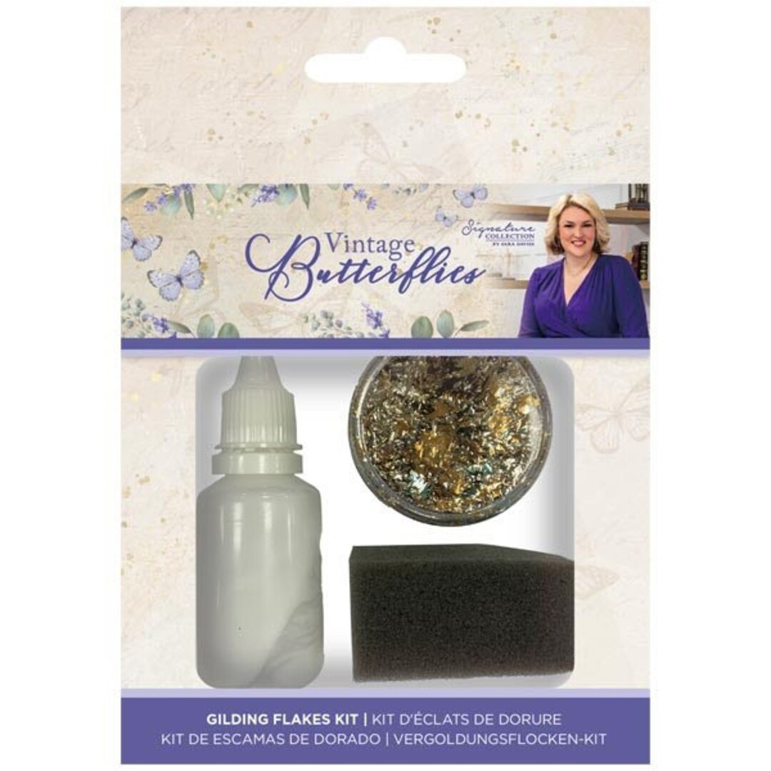 Sara Signature Gilding Flakes Kit Set of 3 | Vintage Butterflies ...