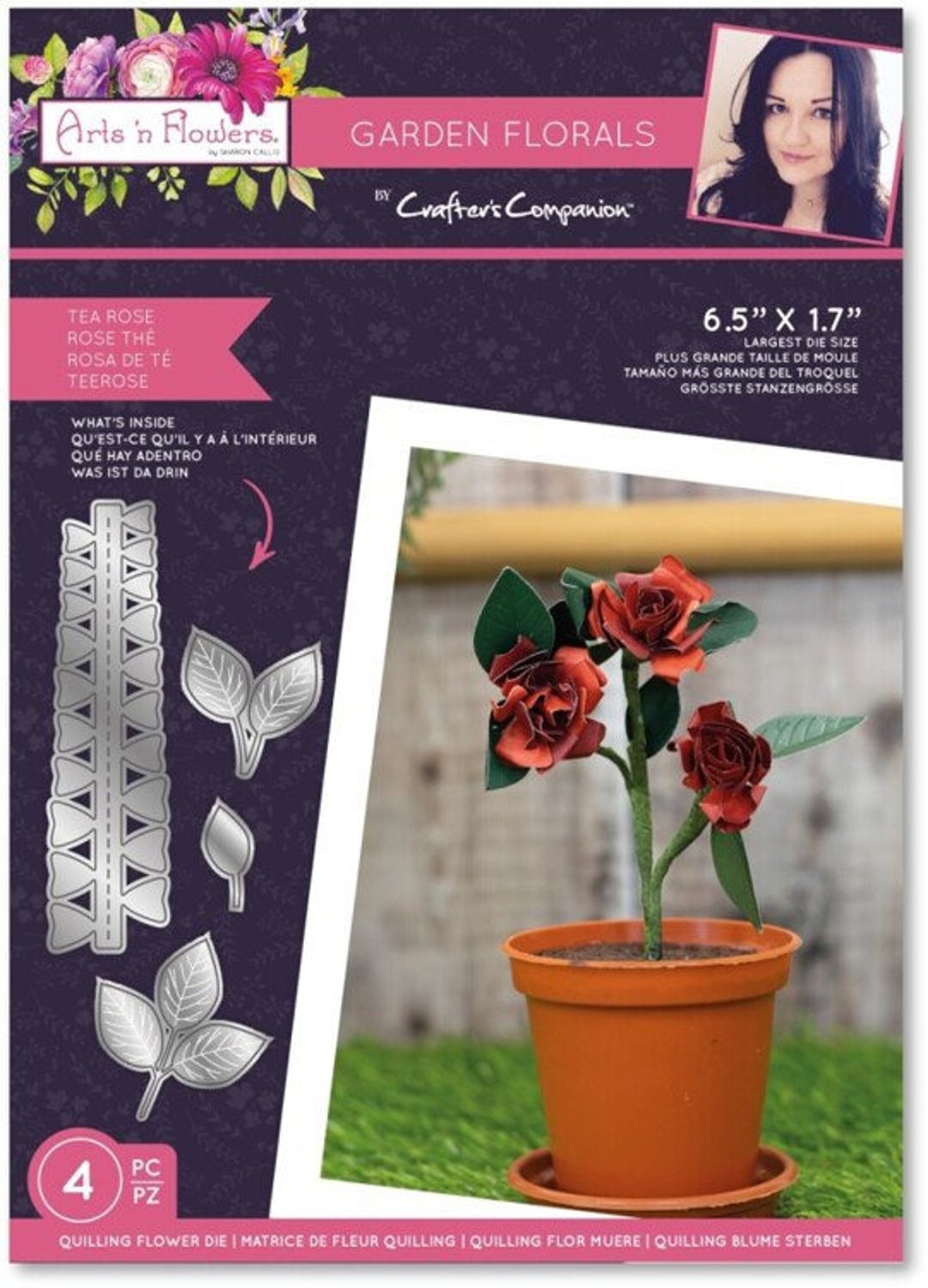 Sharon Callis Crafts Arts N Flowers Garden Florals - Tea Rose - Etsy