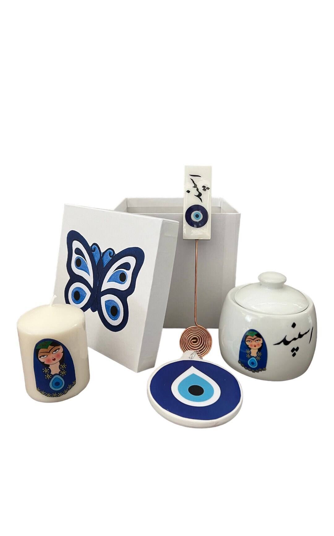 Handmade Persian Magic Box Evil Eyes Espand Jar Espant Burner - Etsy