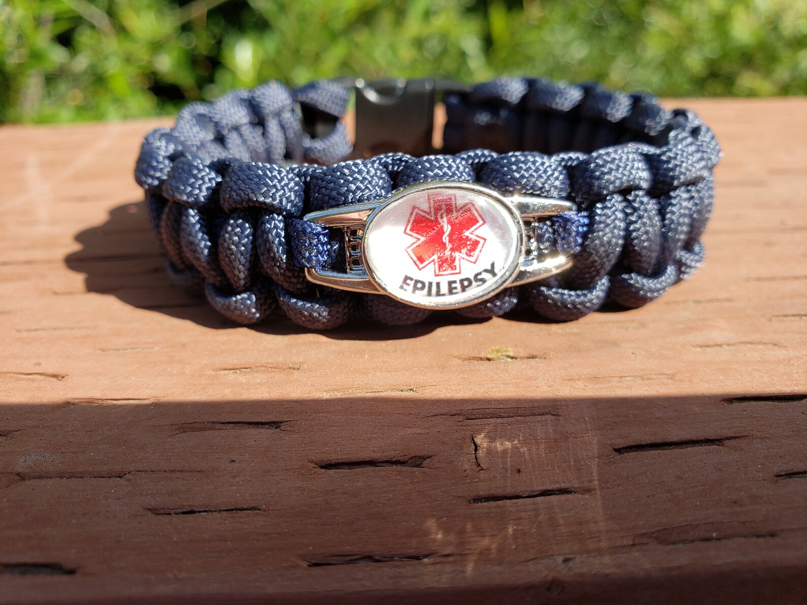 Epilepsy Medical Alert Bracelet, Paracord Bracelet, Purple or Custom ...