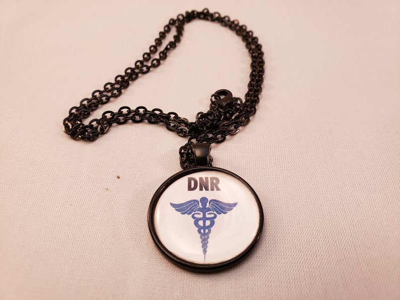 DNR Medical Alert Necklace Medical ID Bracelet Free Shipping - Etsy Canada