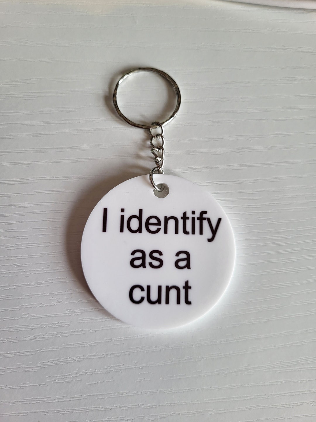 Sweary Novelty Keyring Funny Rude Gift Offensive Joke Keychain Small ...
