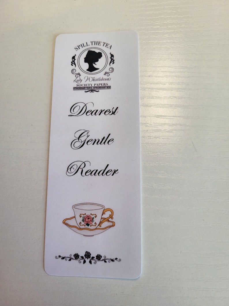 Bridgerton Bookmark: Lady Whistledown Fan Gift - Etsy UK